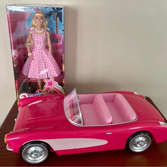 Barbie | Toys | Amc Collectible Barbie Pink Car Corvette Popcorn Bucket ...